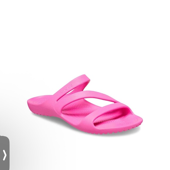 CROCS | Shoes | Nwt Crocs Womens Bright Pink Sandals Slides Sz 30 ...